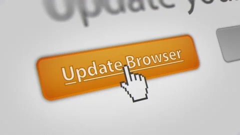 Mouse Cursor Clicking "Update Browser" o... | Stock Video | Pond5