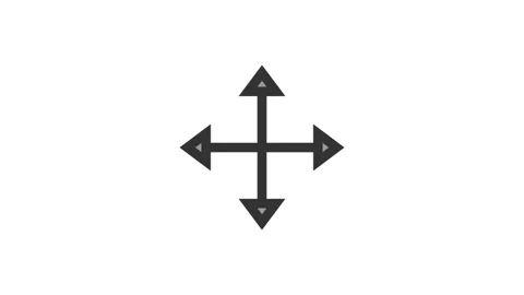 Move Cursor animated icon on white backg... | Stock Video | Pond5