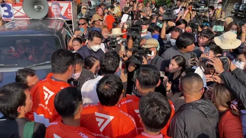 Move Forward Party's leader Pita Limjaro... | Stock Video | Pond5