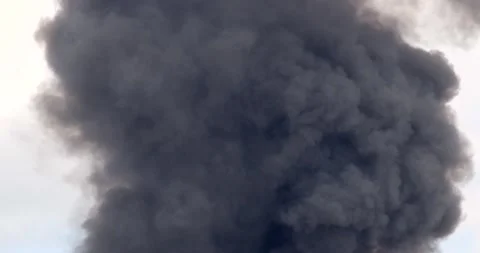 The movement of black toxic waste in the... | Stock Video | Pond5