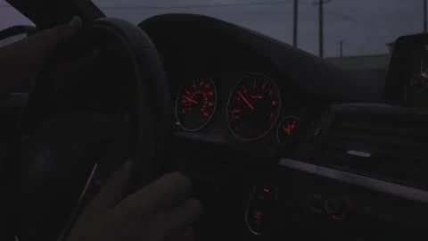 Movement of car at night at high speed v... | Stock Video | Pond5