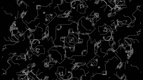 The movement of electrons along the path... | Stock Video | Pond5
