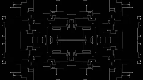 The movement of electrons along the path... | Stock Video | Pond5