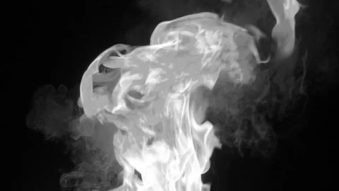 The movement of flames and smoke in the ... | Stock Video | Pond5
