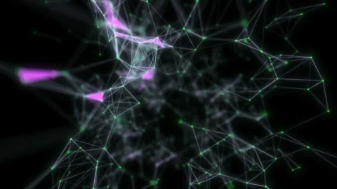 The movement of the plexus structure in ... | Stock Video | Pond5