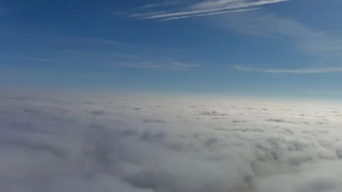 The movement of white clouds in the stra... | Stock Video | Pond5