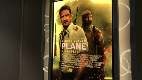 The Movie Plane Starring Gerard Butler B... | Stock Video | Pond5