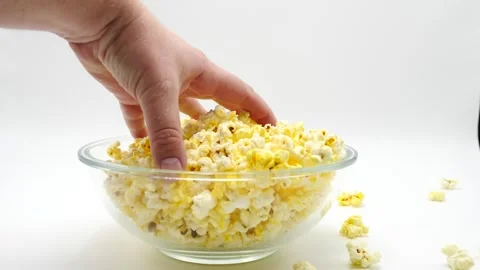 Movie Popcorn Isolated Stock Footage ~ Royalty Free Stock Videos | Pond5