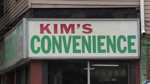 Movie set Kim's convenience store in Tor... | Stock Video | Pond5