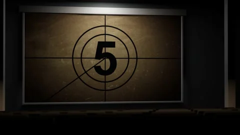 Movie theater countdown screen changing ... | Stock Video | Pond5