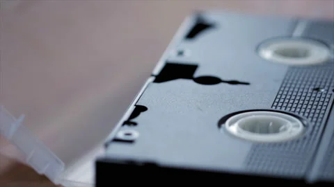 Movie VHS tape vintage video tape dolly ... | Stock Video | Pond5