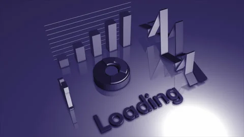 Moving 3d animation with loading model. ... | Stock Video | Pond5