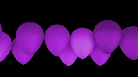 Moving 3D Balloons Animation for Party, ... | Stock Video | Pond5
