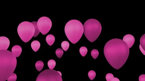 Moving 3D Balloons Animation for Party, ... | Stock Video | Pond5