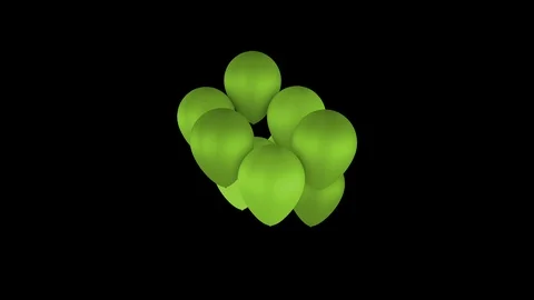 Moving 3D Balloons Animation for Party, ... | Stock Video | Pond5