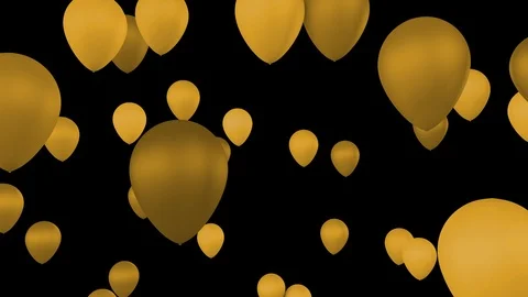 Moving 3D Balloons Animation for Party, ... | Stock Video | Pond5