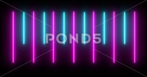 Moving up and down loading like an audio spectrum neon light beam bg ...