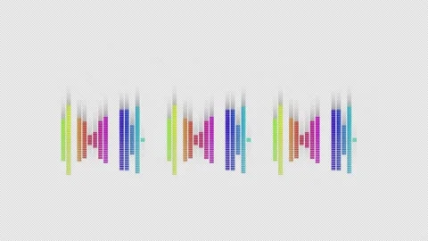 Moving bars Audio Equalizer Sound Waves ... | Stock Video | Pond5