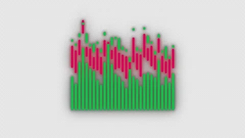 Moving bars Audio Equalizer Sound Waves ... | Stock Video | Pond5