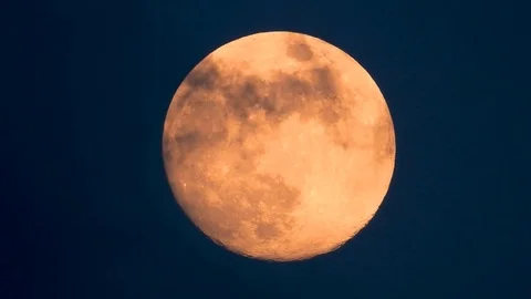 moving big moon which is covered by clou... | Stock Video | Pond5