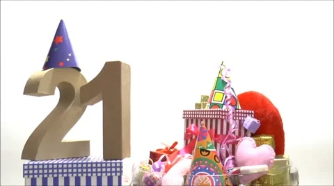 Moving birthday card with party mood for... | Stock Video | Pond5