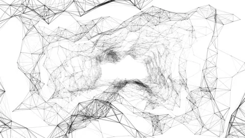 moving black particles on a white backgr... | Stock Video | Pond5