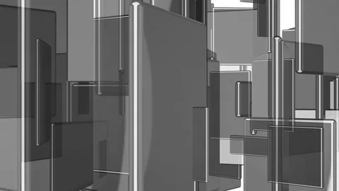 moving block shapes abstract motion back... | Stock Video | Pond5