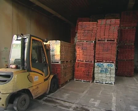 Moving boards built on panels with speci... | Stock Video | Pond5