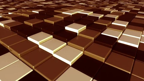 Moving brown square tiles motion backgro... | Stock Video | Pond5