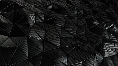 Moving carbon fiber triangles pattern lo... | Stock Video | Pond5