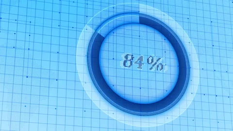 Moving circle blue waiting loading anima... | Stock Video | Pond5