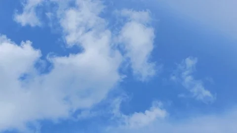 moving clouds and blue sky background | Stock Video | Pond5