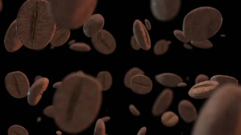 moving Coffee Beans Animation for overla... | Stock Video | Pond5