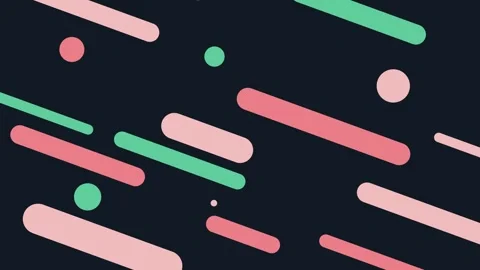 Moving Colorful Line Shapes, 2D Loop Ani... | Stock Video | Pond5