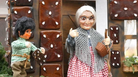 Moving dolls scene from a fairy tale abo... | Stock Video | Pond5