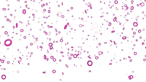 Moving Doughnut Shapes Particle Flow Ani... | Stock Video | Pond5