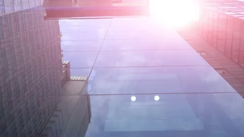 Moving elevator in modern commercial bui... | Stock Video | Pond5