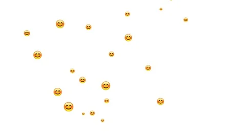 Moving Emoji Symbols, Emoticons, Smile I... | Stock Video | Pond5