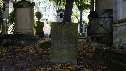 moving forward shot of a grave in the P... | Stock Video | Pond5