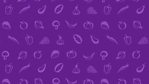 Moving Fruit and Vegetables Icons, Anima... | Stock Video | Pond5