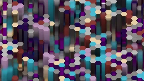 Moving graphics. Hexagonal background. S... | Stock Video | Pond5