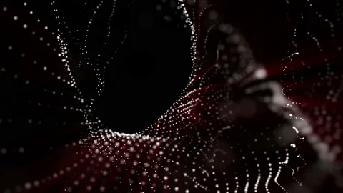 moving light particles on a black backgr... | Stock Video | Pond5