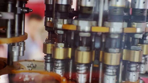 moving mechanical parts of different sha... | Stock Video | Pond5