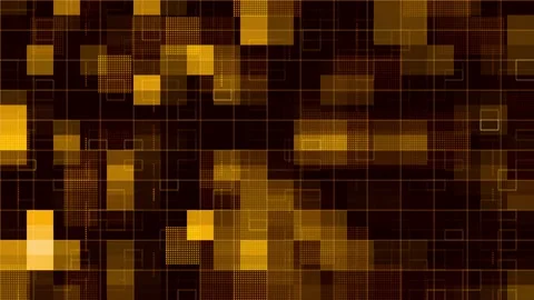 Moving orange color box pattern Digital ... | Stock Video | Pond5
