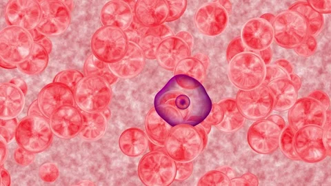 Moving pathogen through human body (prot... | Stock Video | Pond5