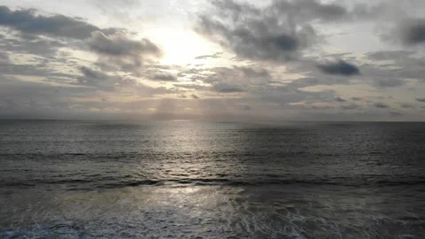 Moving sea with sunset and sky with clou... | Stock Video | Pond5