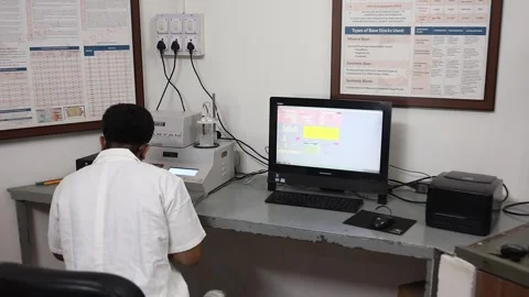 Moving shot of kinematic viscosity testi... | Stock Video | Pond5