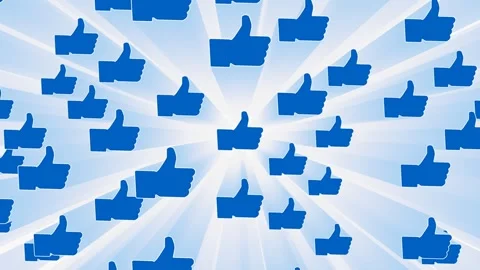 Moving social media like sign loop anima... | Stock Video | Pond5