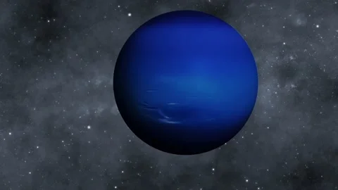 Moving spinning 3d Neptune planet on spa... | Stock Video | Pond5