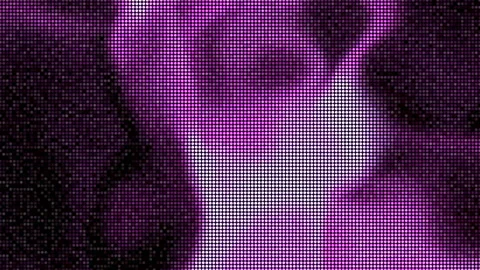 Moving spots in pixel image. Motion. Bea... | Stock Video | Pond5